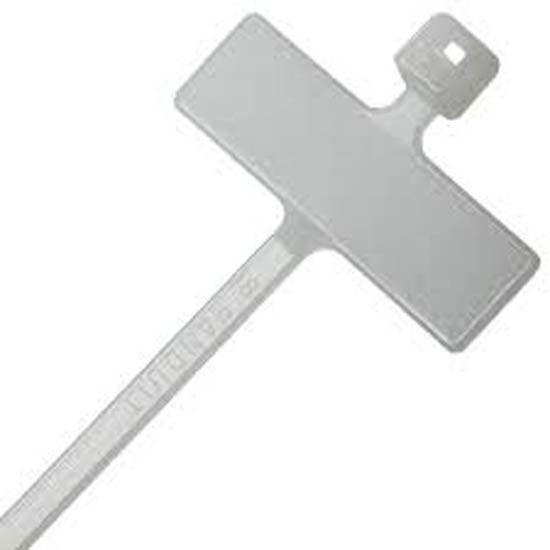 CABLE TIE MARKER I.D TIE 100MM (4") X 2.5MM LABEL ZIP CABLES TIES QTY 100